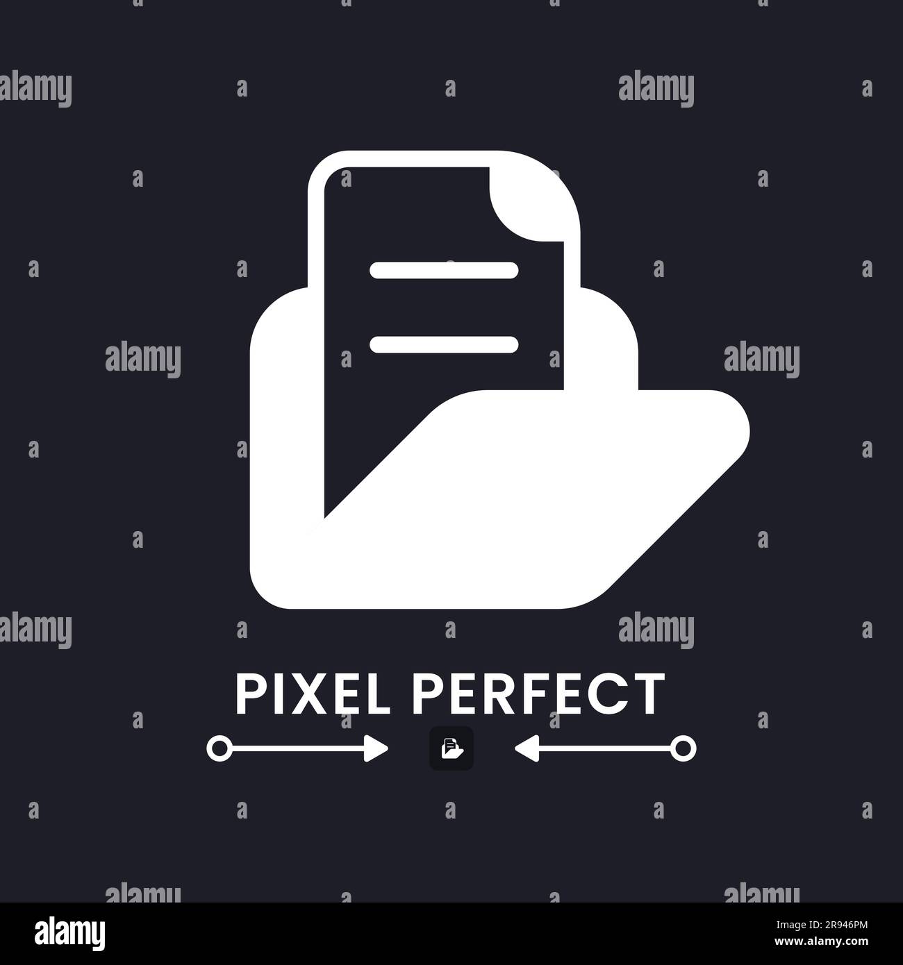 Computer files folder white solid desktop icon Stock Vector Image & Art ...