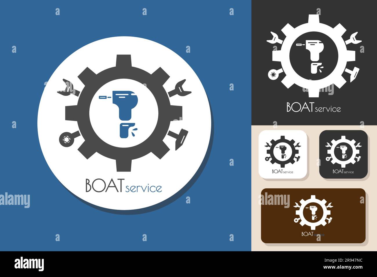 Boat service logo. Simple vector illustration Stock Vector Image & Art ...