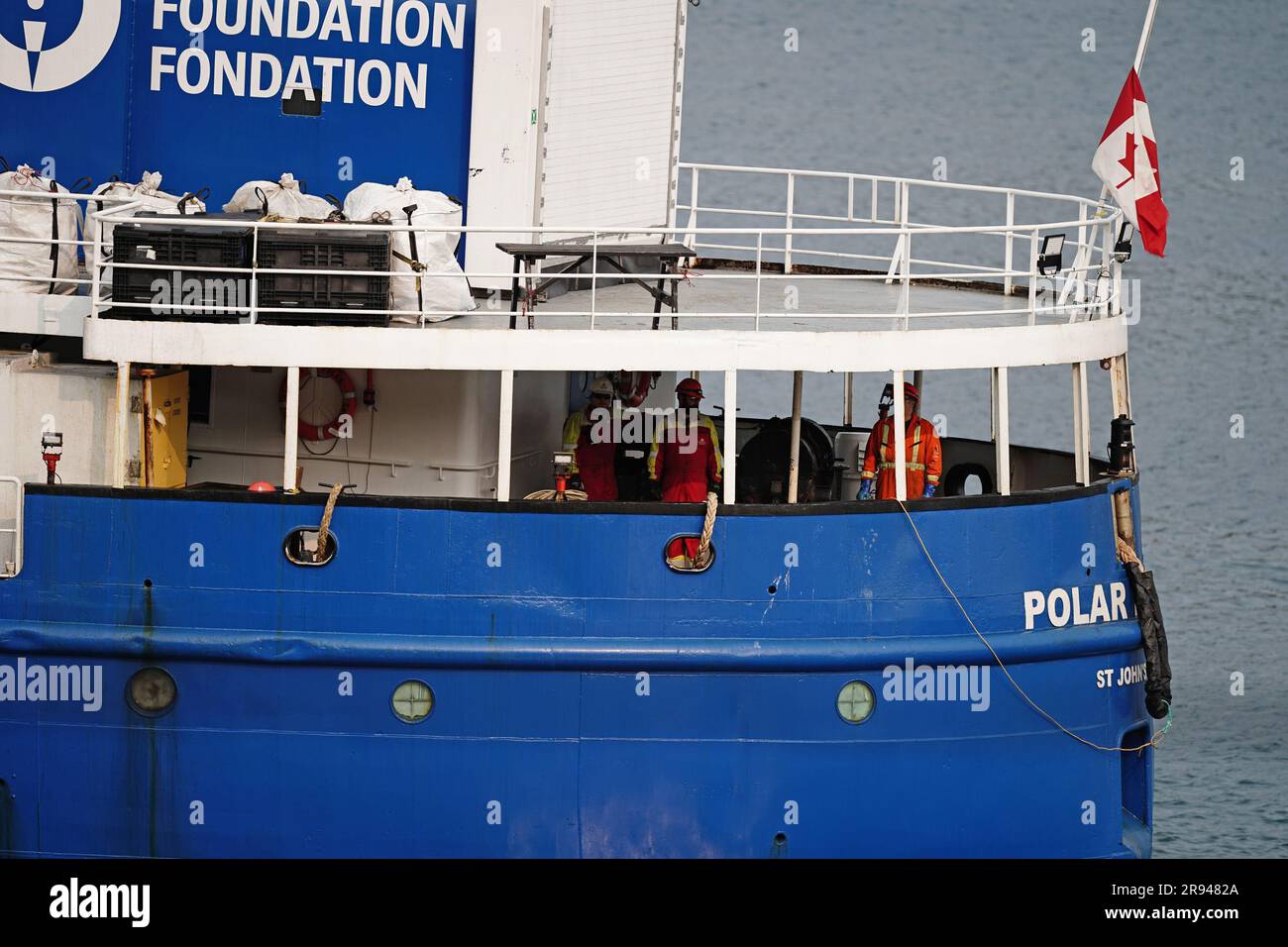 The Polar Prince, the main support ship for the Titan submersible ...