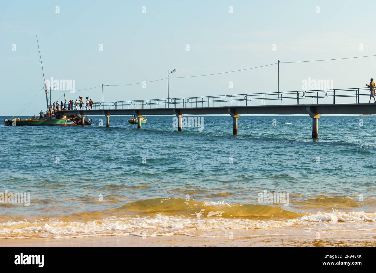 Inhaca jetty is bustling with activity as local traders come to fetch ...