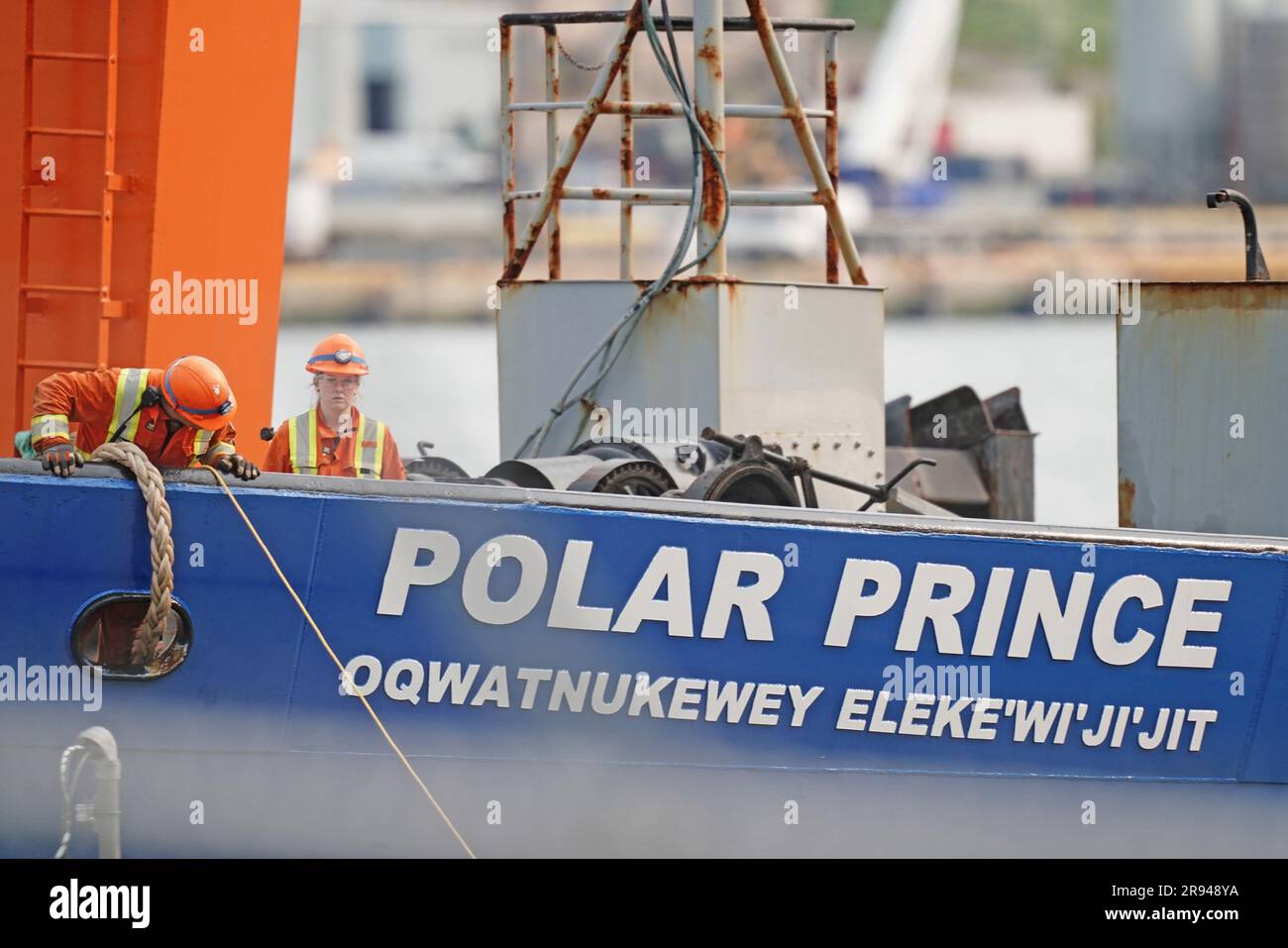 The Polar Prince, the main support ship for the Titan submersible ...