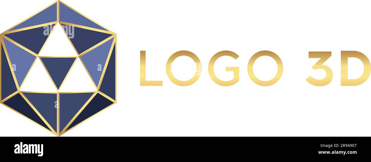 Modern abstract 3D vector logo or element design. Best for identity and ...