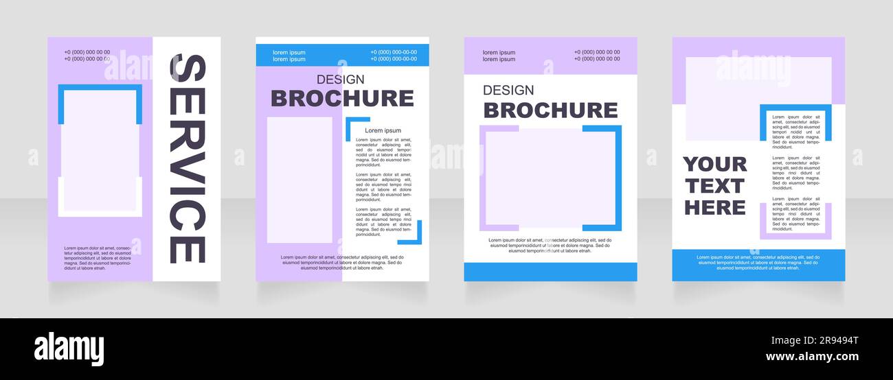 Financial service blank brochure layout design Stock Vector Image & Art ...