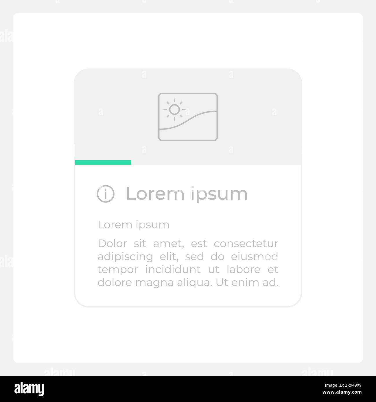 Picture information UI element template Stock Vector Image & Art - Alamy