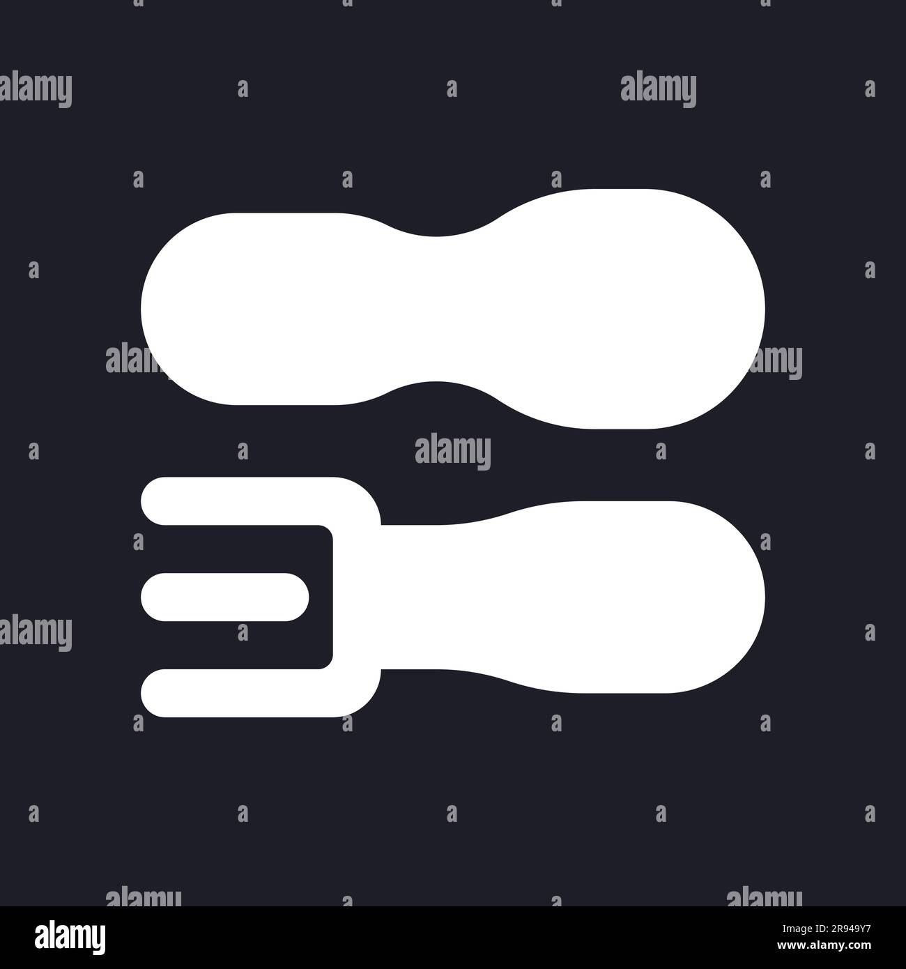 Restaurant dark mode glyph ui icon Stock Vector Image & Art - Alamy