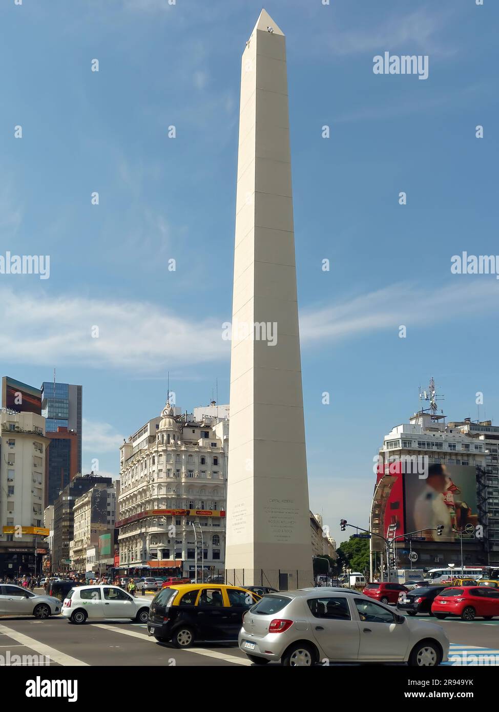 The Obelisk, modern symbol of the city of Buenos Aires, at the ...