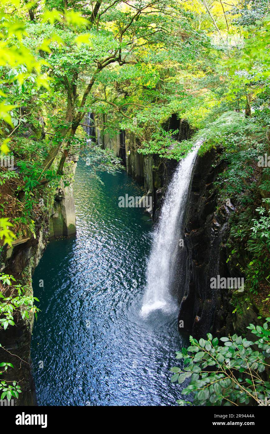 Takachiho Gorge, Manai Waterfall Stock Photo - Alamy
