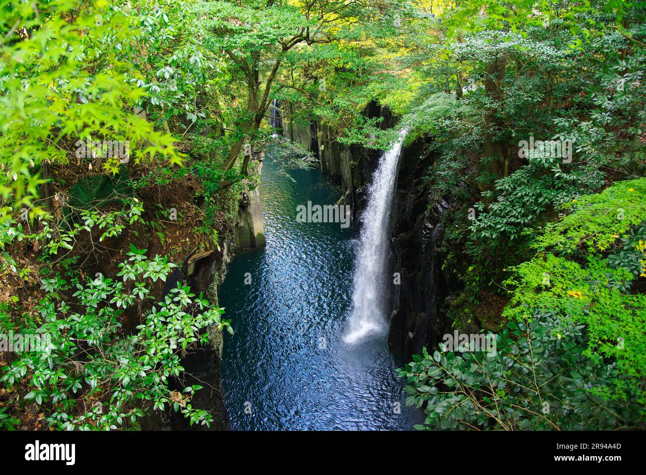 Takachiho Gorge, Manai Waterfall Stock Photo - Alamy