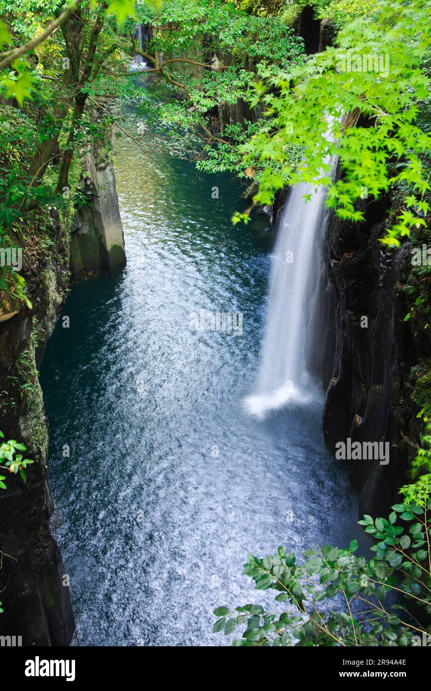 Takachiho Gorge, Manai Waterfall Stock Photo - Alamy