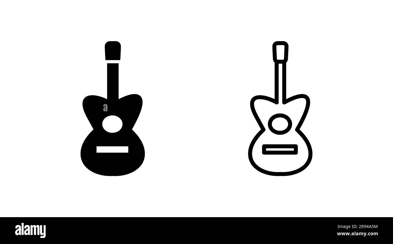 Guitar icon vector. musical instrument sign Stock Vector Image & Art ...
