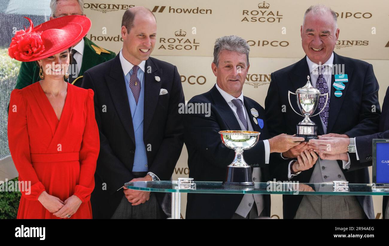 Ascot, Berkshire, UK. 23rd June, 2023. Catherine, the Princess of Wales ...