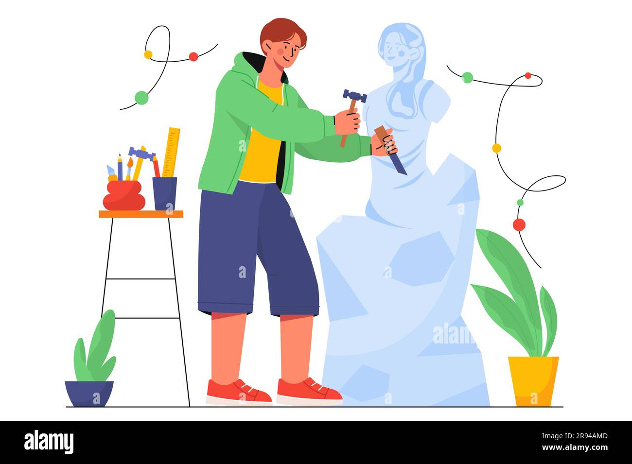 Sculptor chisel Cut Out Stock Images & Pictures - Alamy