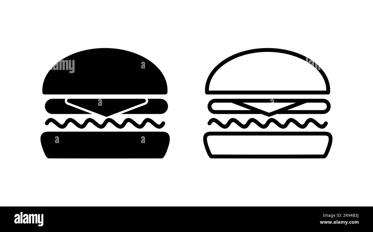Burger icon vector. hamburger logo icon. fast food icon Stock Vector ...