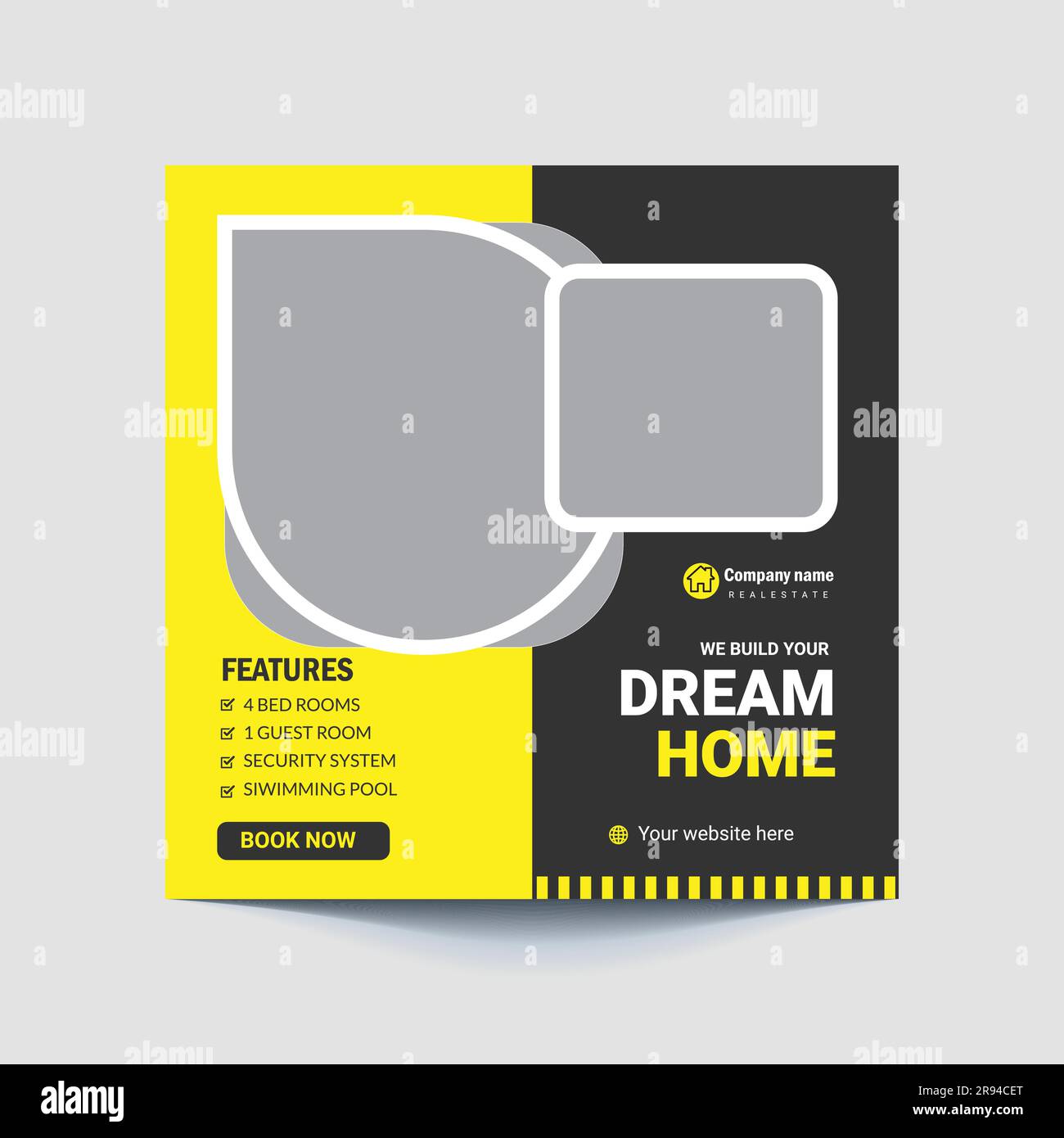 Real Estate Social Media Post Template, Editable Post Template Social ...