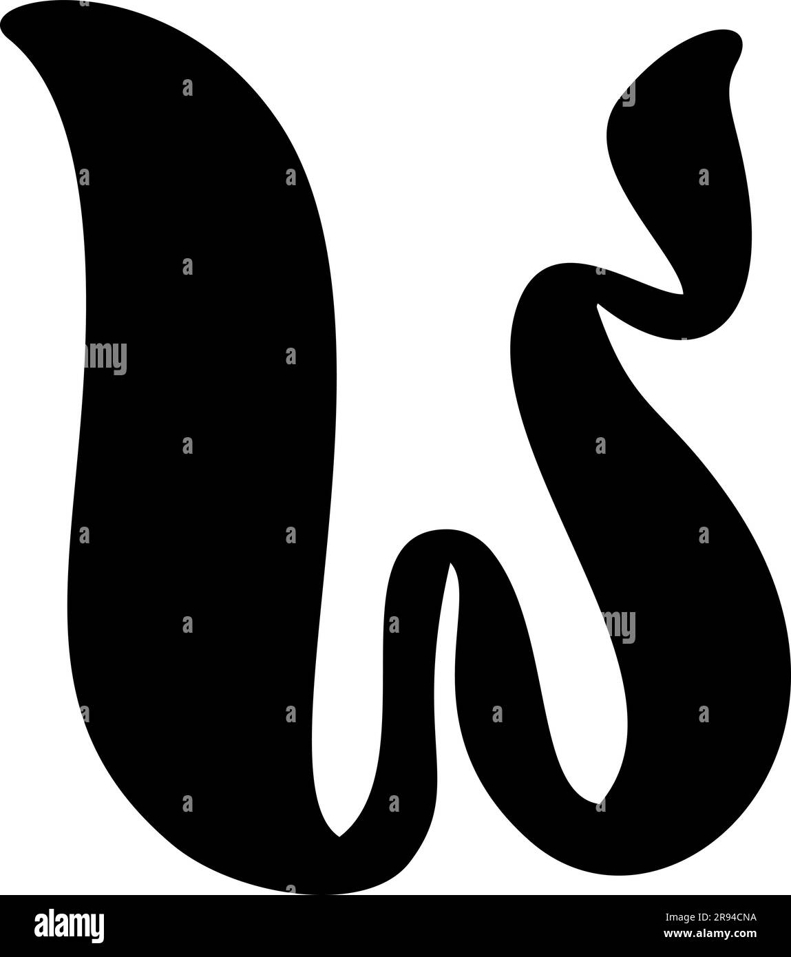Display liquid vector letter W alphabet. capital letter Element for ...