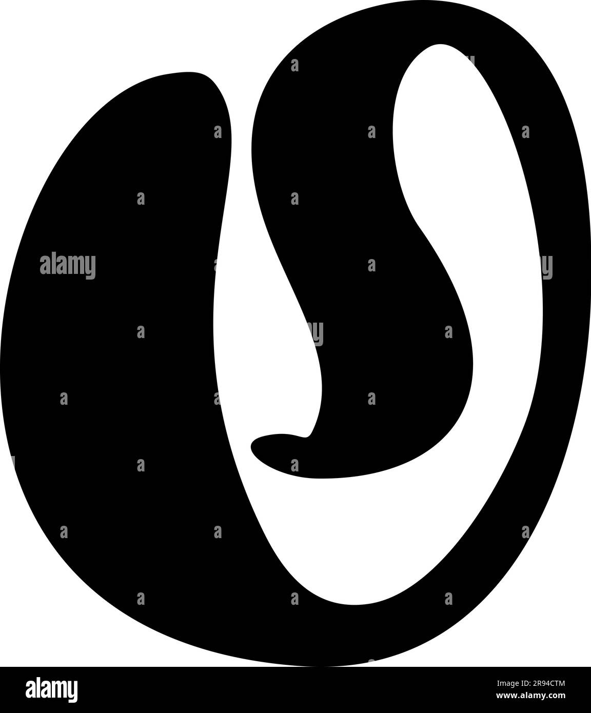 Display liquid vector letter O alphabet. capital letter Element for ...