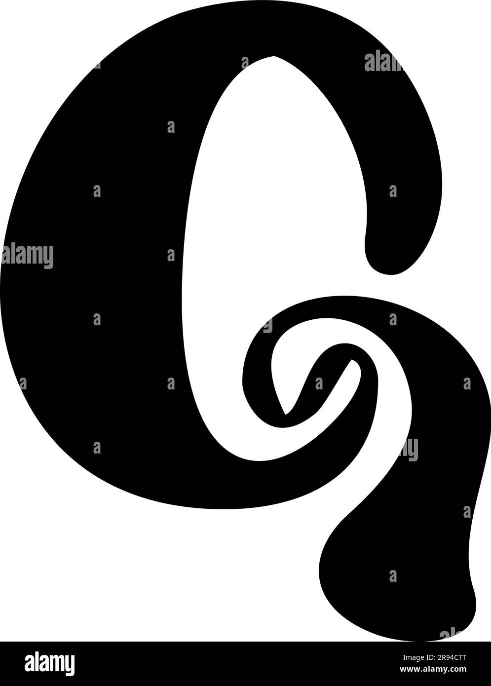 Display liquid vector font letter Q alphabet. capital letter Typeface ...