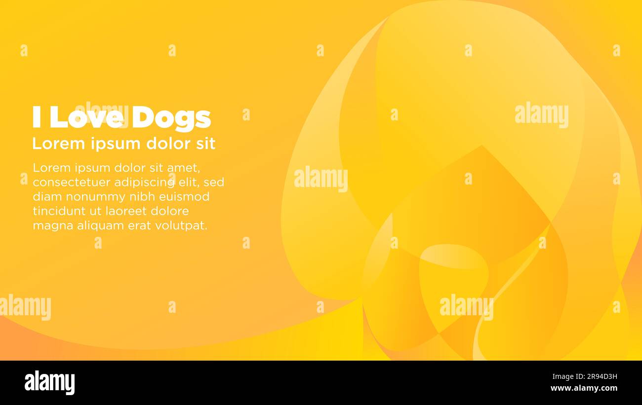 puppy gradient. dog abstract vector illustration Stock Vector Image ...