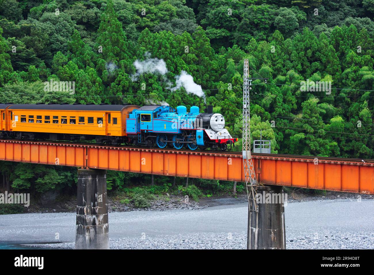 Thomas the Tank Engine and Oigawa River Stock Photo - Alamy