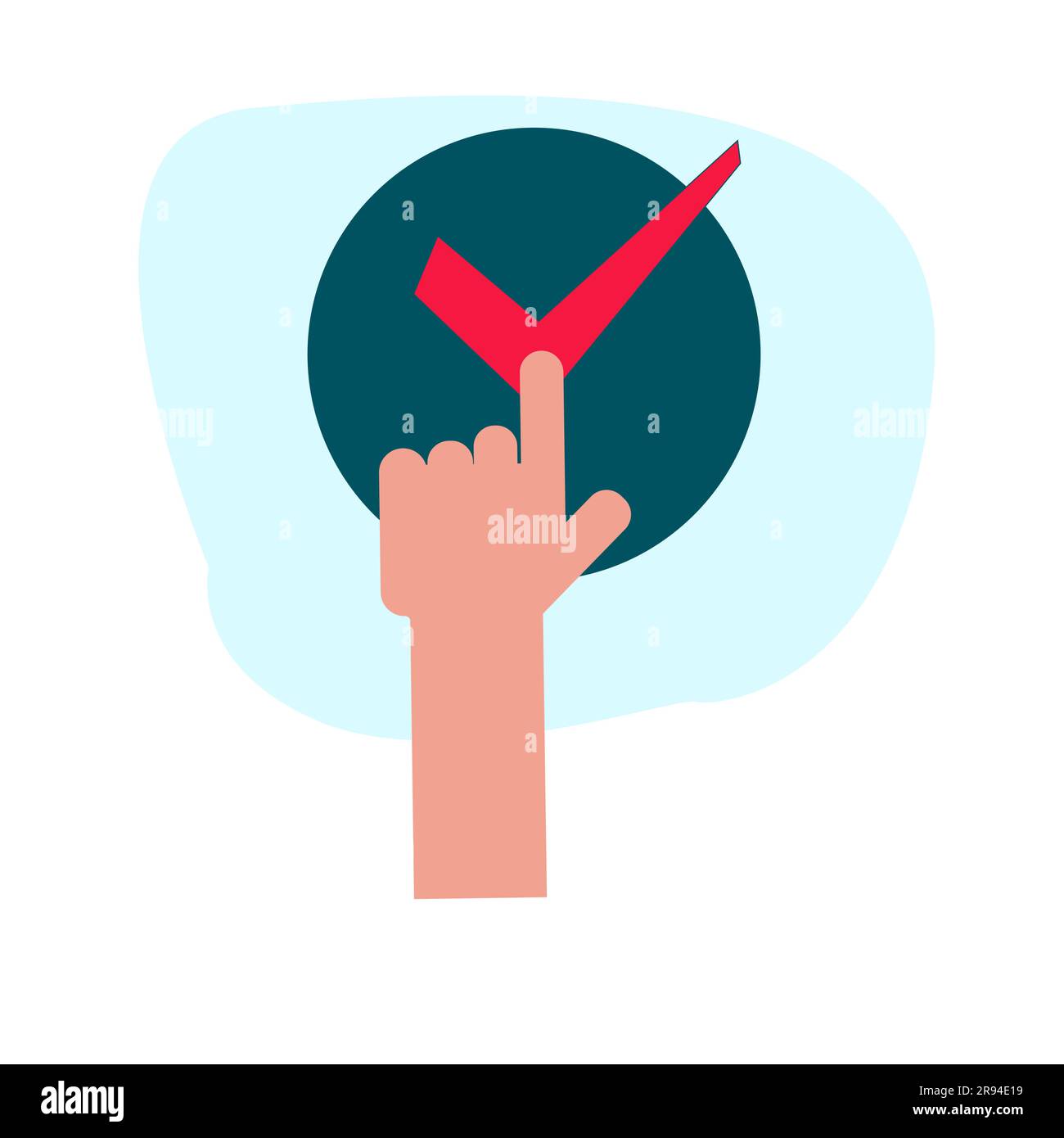 Point finger choose something Cut Out Stock Images & Pictures - Alamy