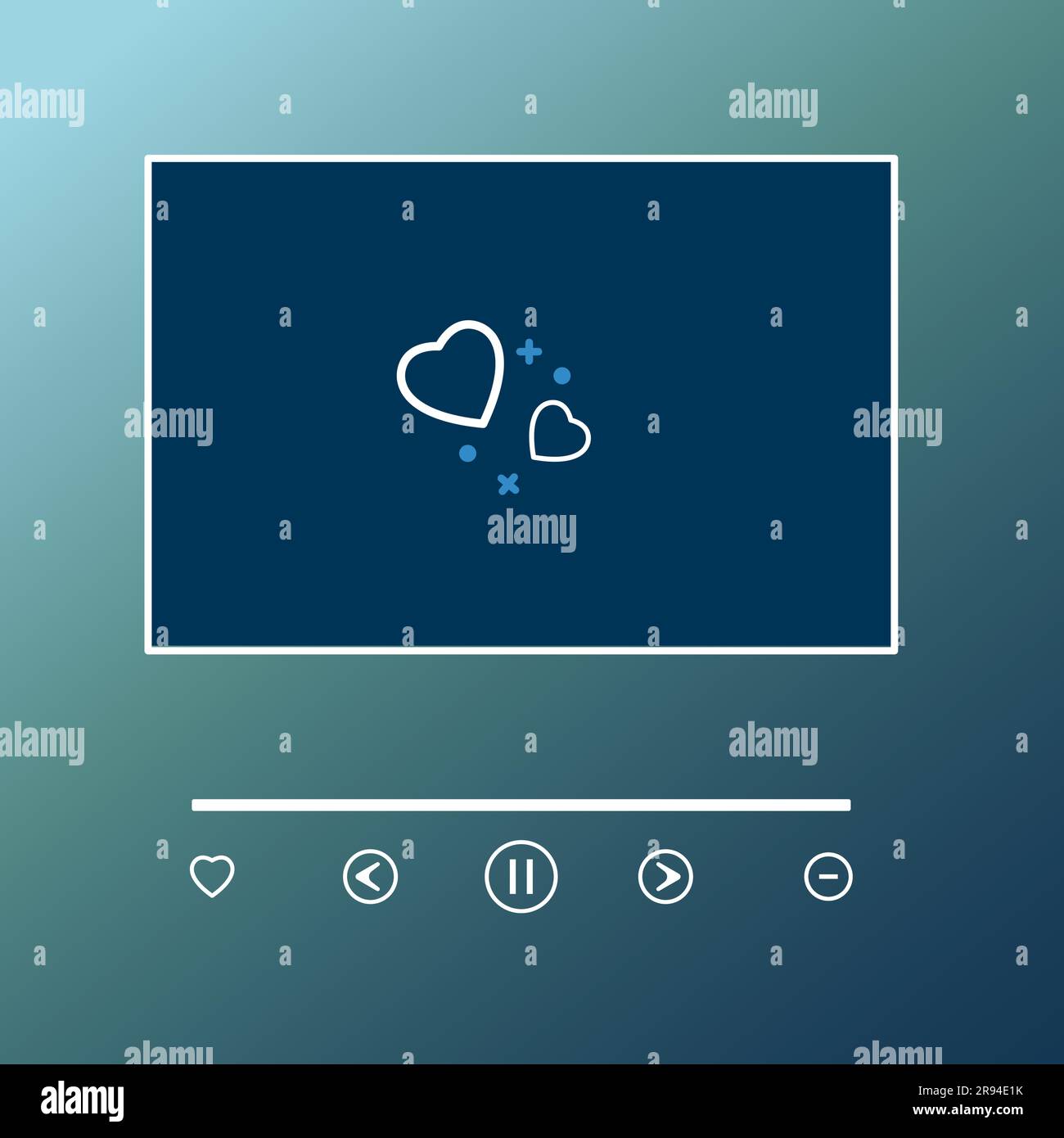 Music player screen, music playing Stock Vector Image & Art - Alamy