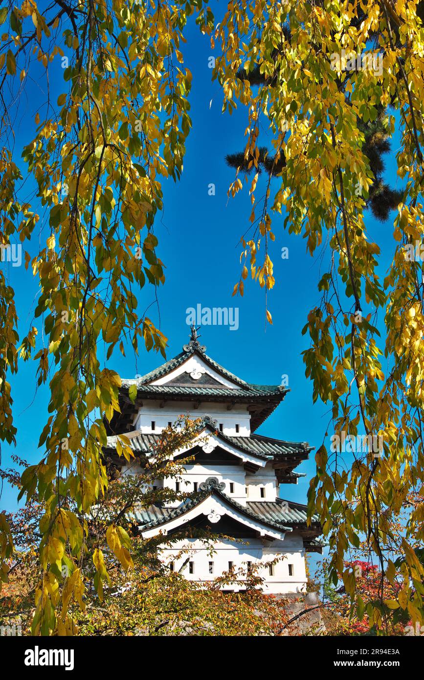 The fall of Hirosaki Castle Stock Photo - Alamy