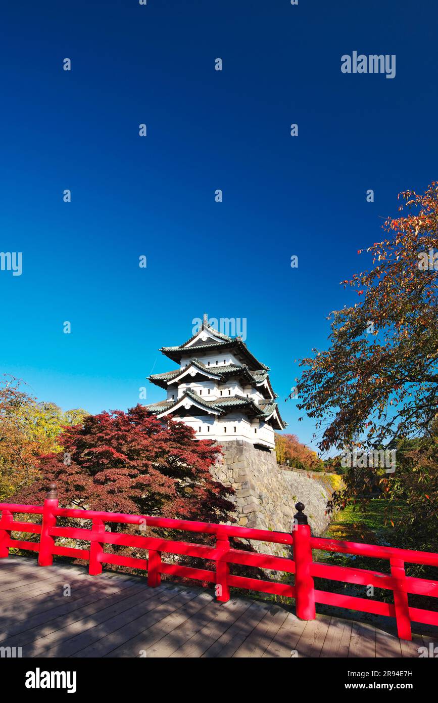 The fall of Hirosaki Castle Stock Photo - Alamy