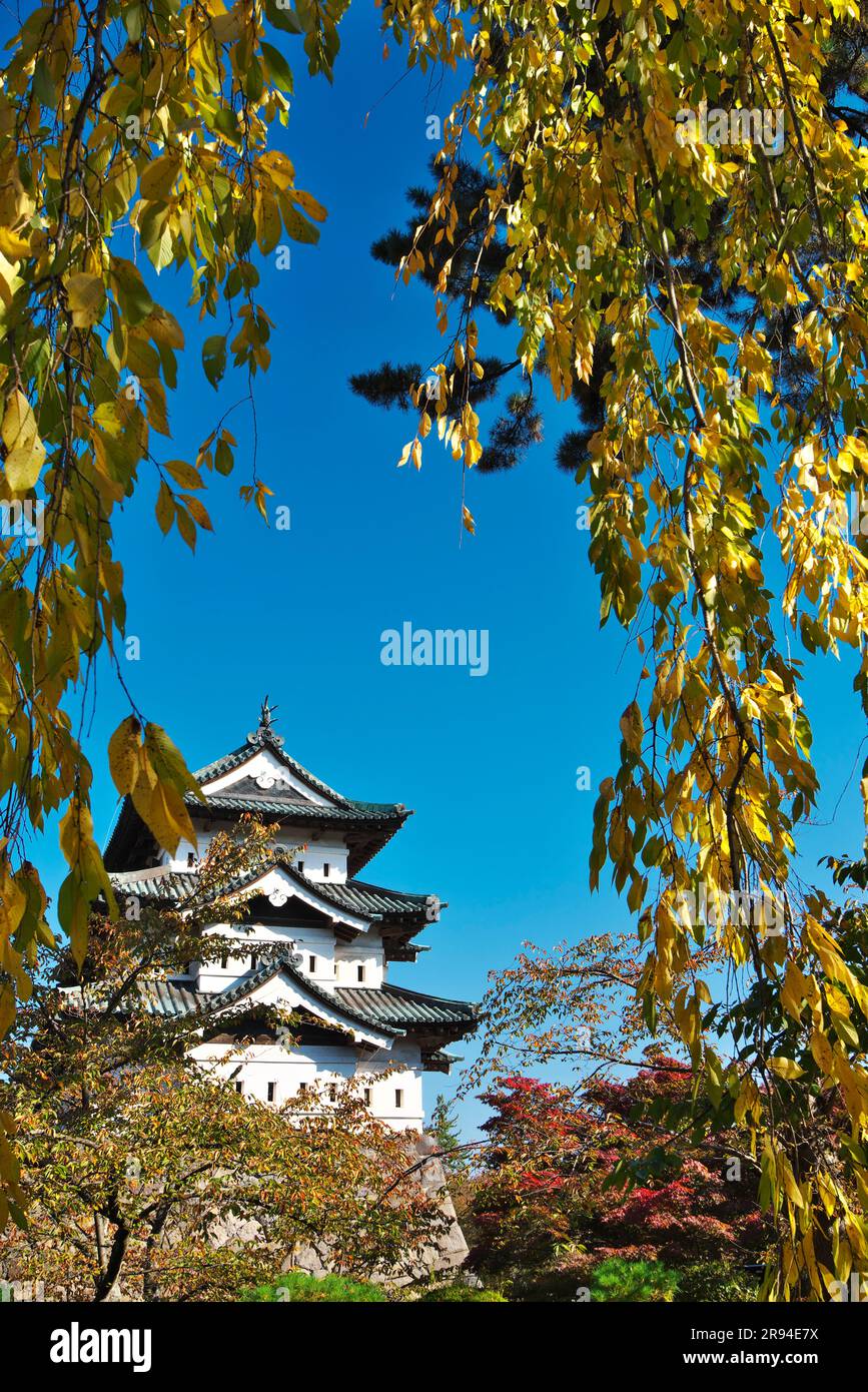 The fall of Hirosaki Castle Stock Photo - Alamy