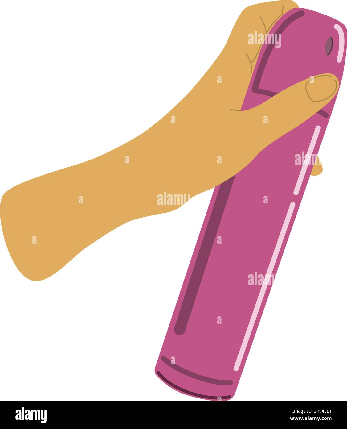 People hands doing house cleaning routine close up vector illustration ...