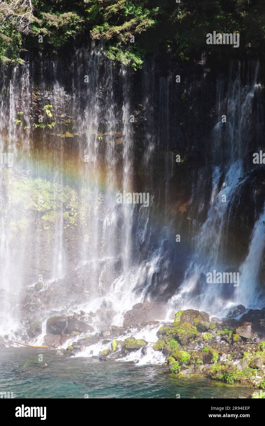 Shiraito Falls and Rainbow Stock Photo - Alamy