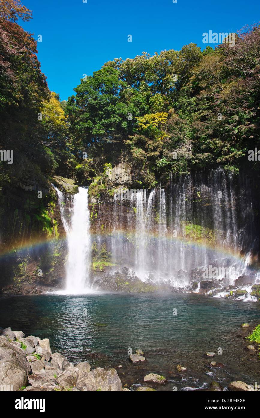 Shiraito Falls and Rainbow Stock Photo - Alamy