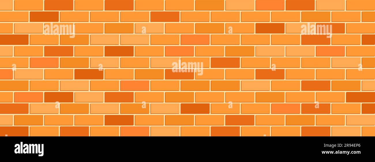 Orange brick wall background. Vector illustration Stock Vector Image & Art - Alamy