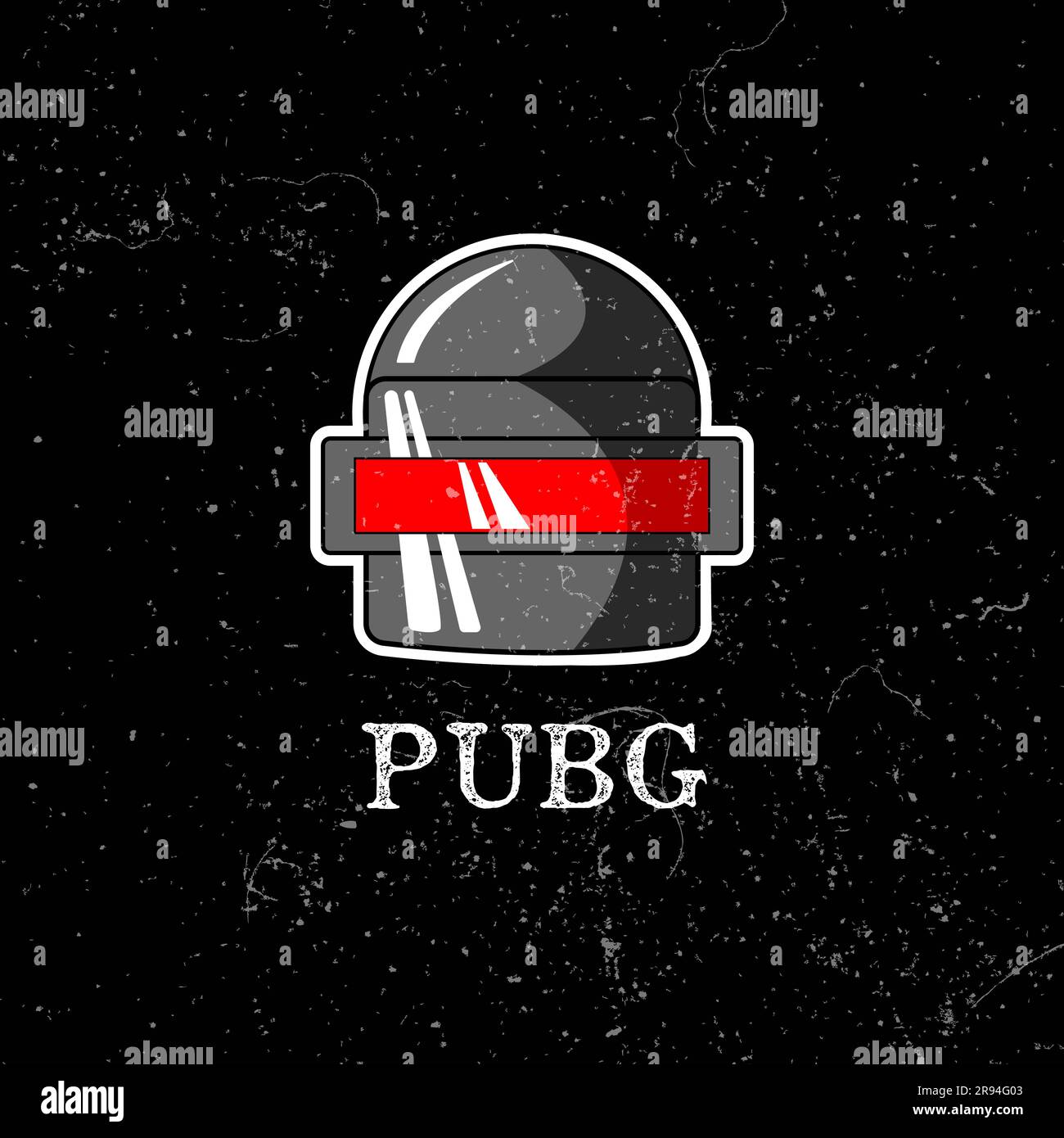 PUBG - PlayerUnknowns Battlegrounds Game. Vector helmet from ...