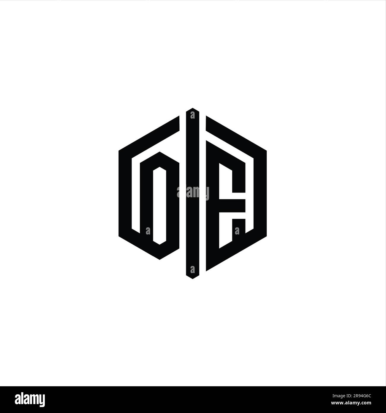 Oe modern logo hi-res stock photography and images - Alamy