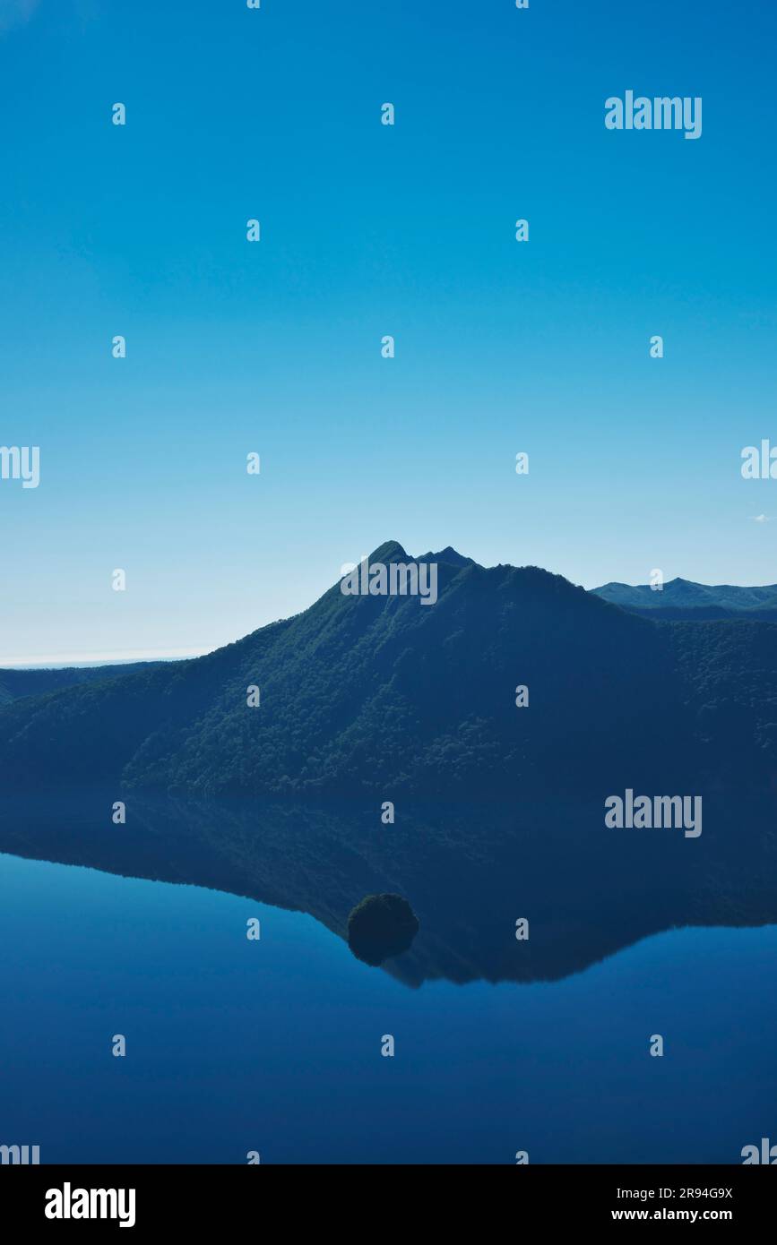 Lake Mashu and Mount Mashu Stock Photo - Alamy