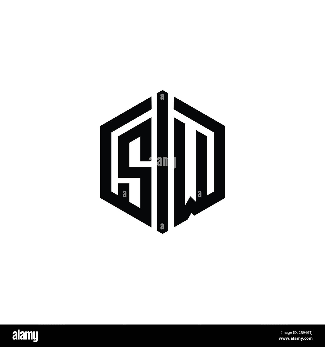 Sw modern logo hi-res stock photography and images - Alamy