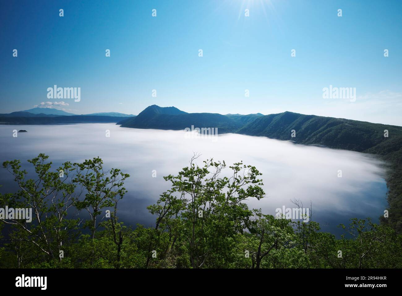 Sea of Clouds at Lake Mashu Ko Stock Photo - Alamy