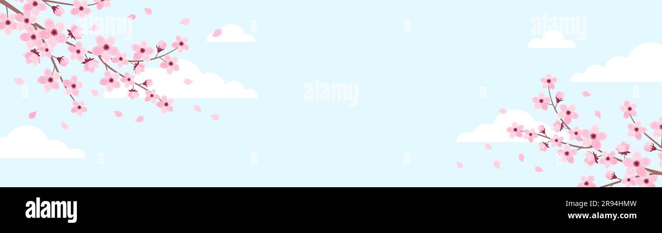 Sakura banner hi-res stock photography and images - Alamy