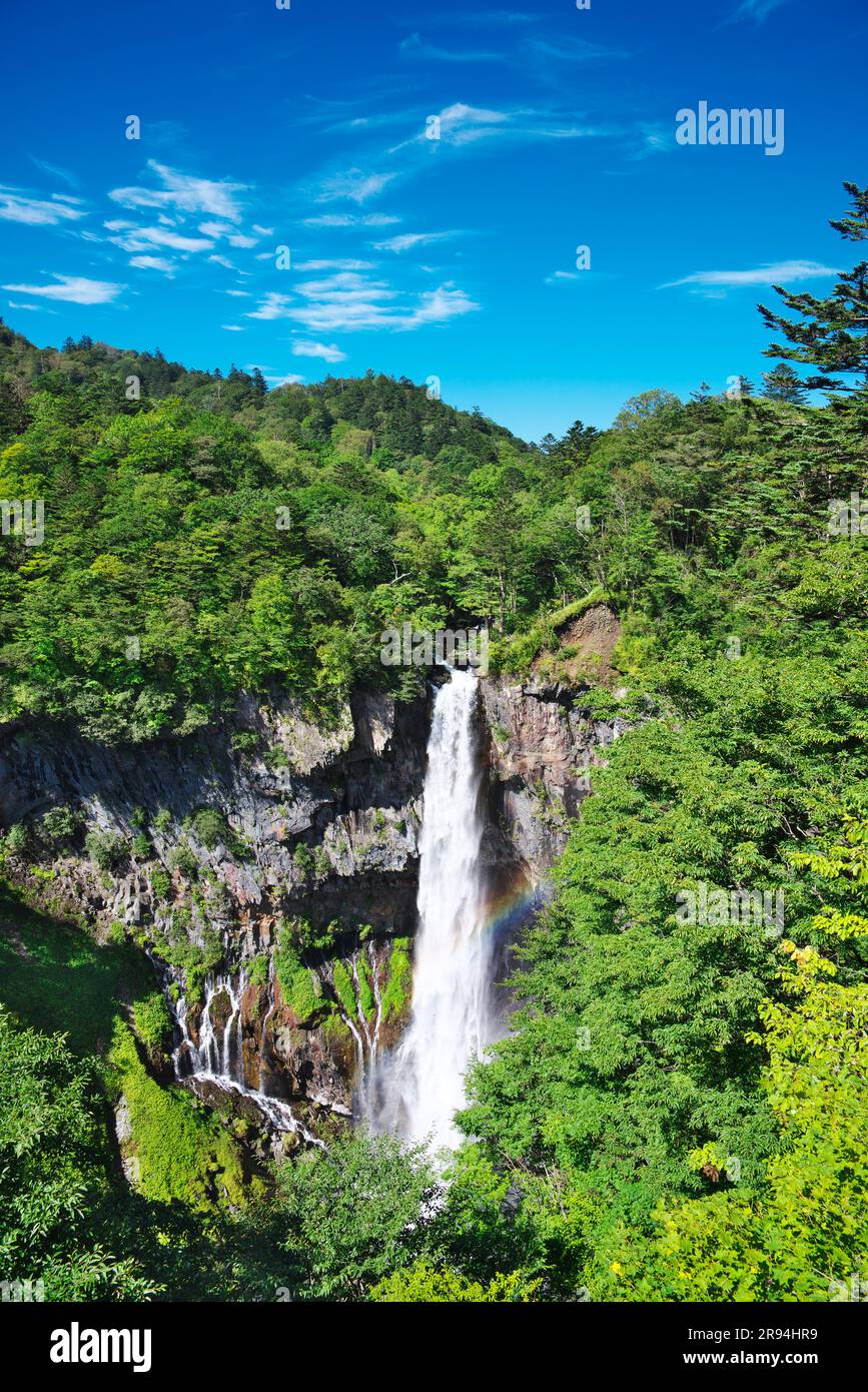 Kegon Falls and rainbow Stock Photo - Alamy