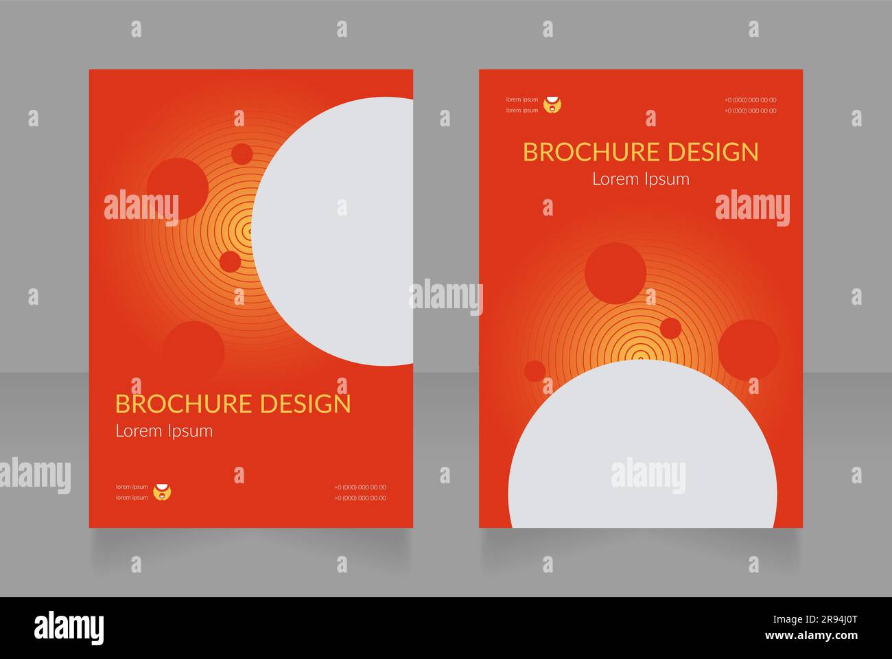 Travel agency contact info blank brochure design Stock Vector Image ...