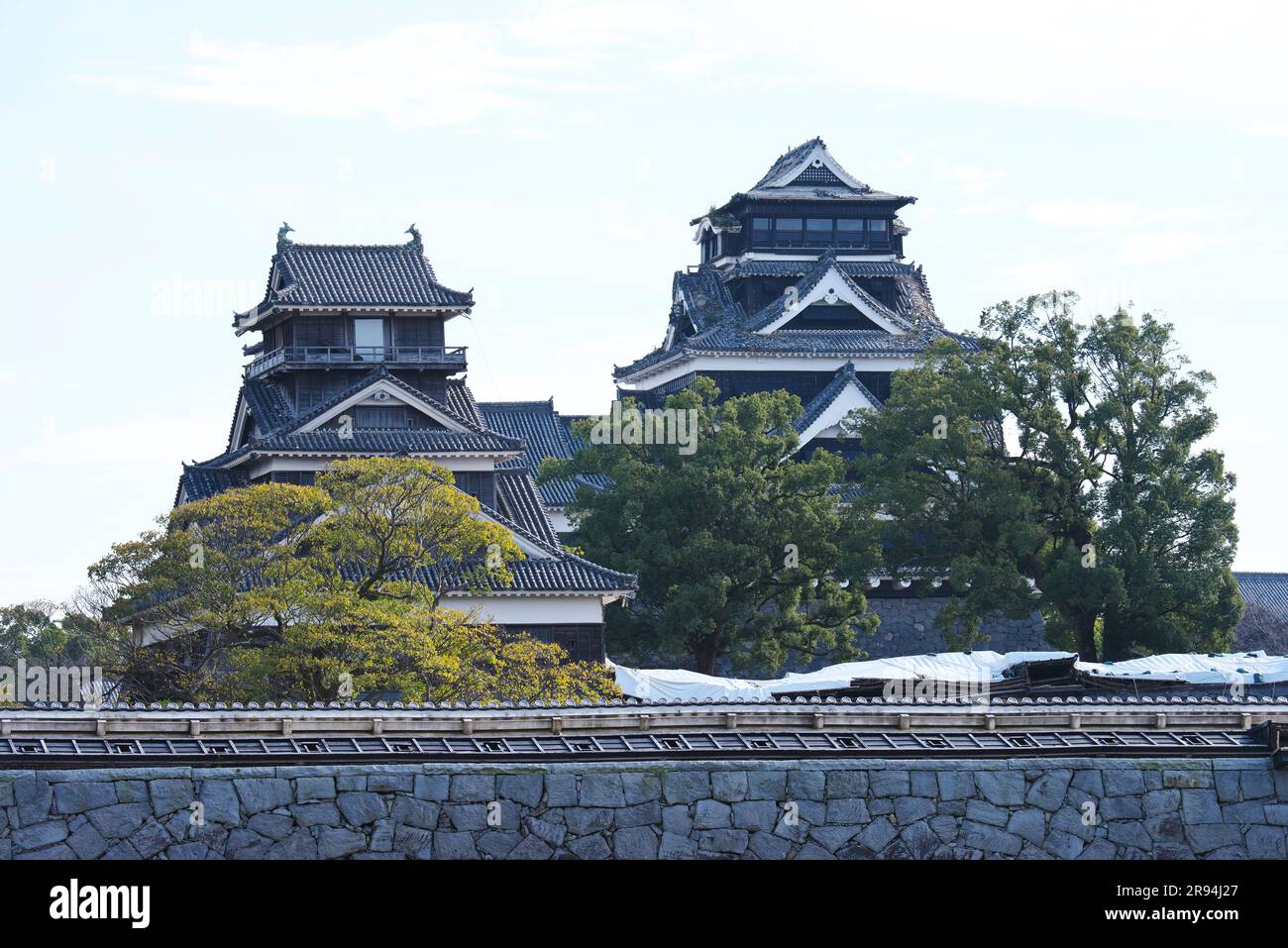Kumamoto Castle after the Kumamoto Earthquake Stock Photo - Alamy