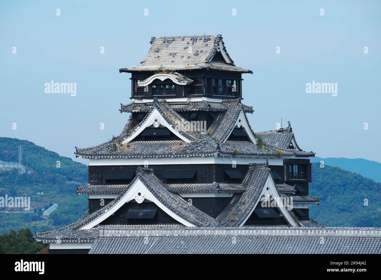 Kumamoto Castle after the Kumamoto Earthquake Stock Photo - Alamy