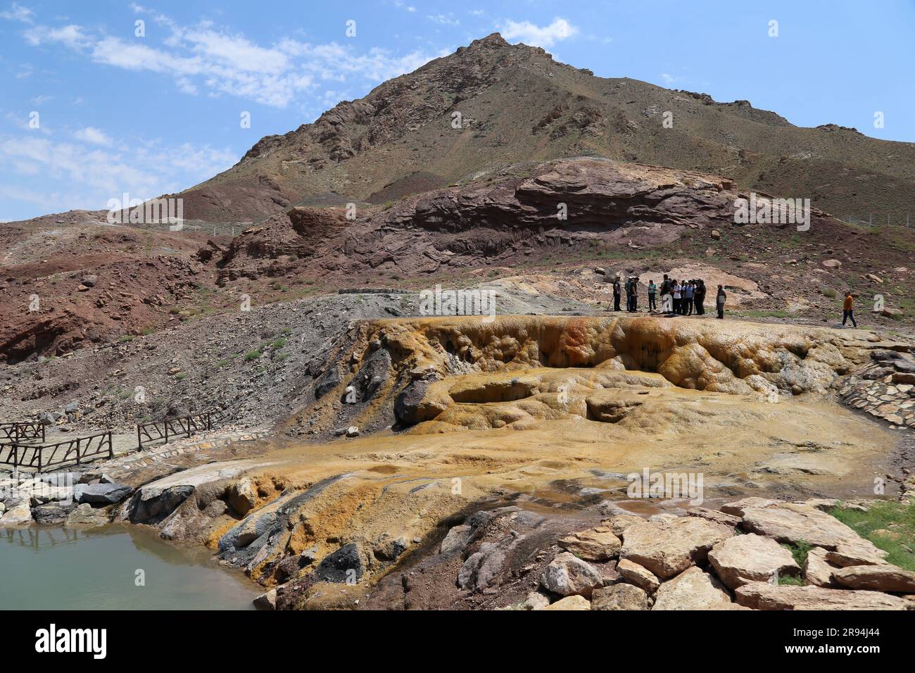 June 22, 2023, Jolfa, East Azerbaijan, Iran: A view of the Aras UNESCO ...