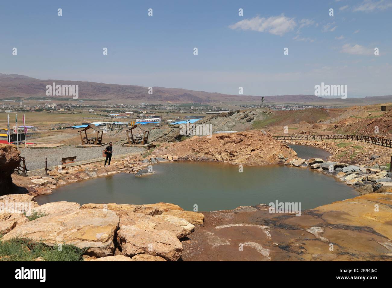 June 22, 2023, Jolfa, East Azerbaijan, Iran: A view of the Aras UNESCO ...