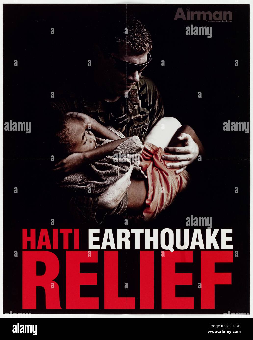 Haiti Earthquake Relief Airman Magazine Posters Stock Photo - Alamy