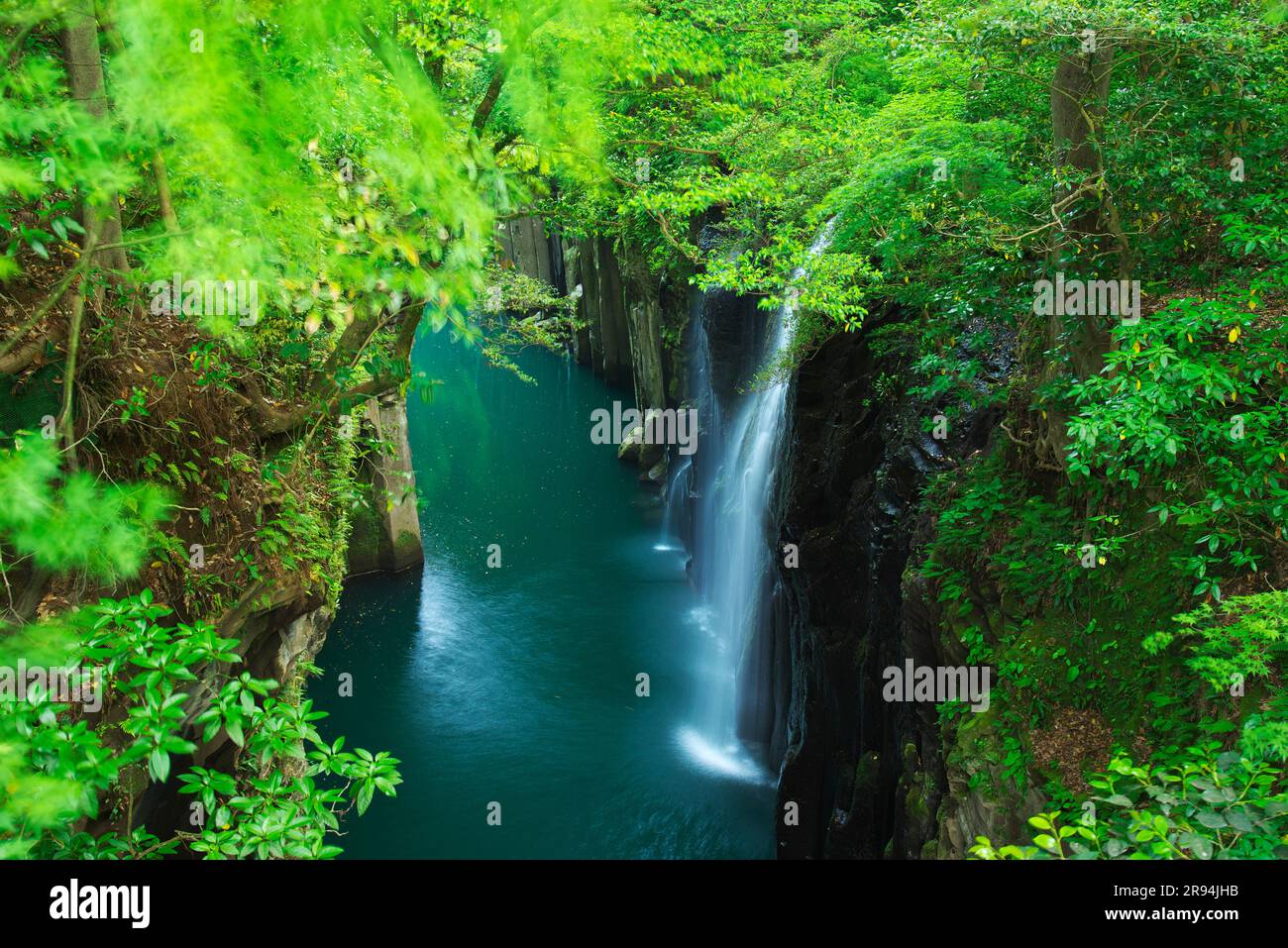 Takachiho Gorge, Manai Waterfall Stock Photo - Alamy