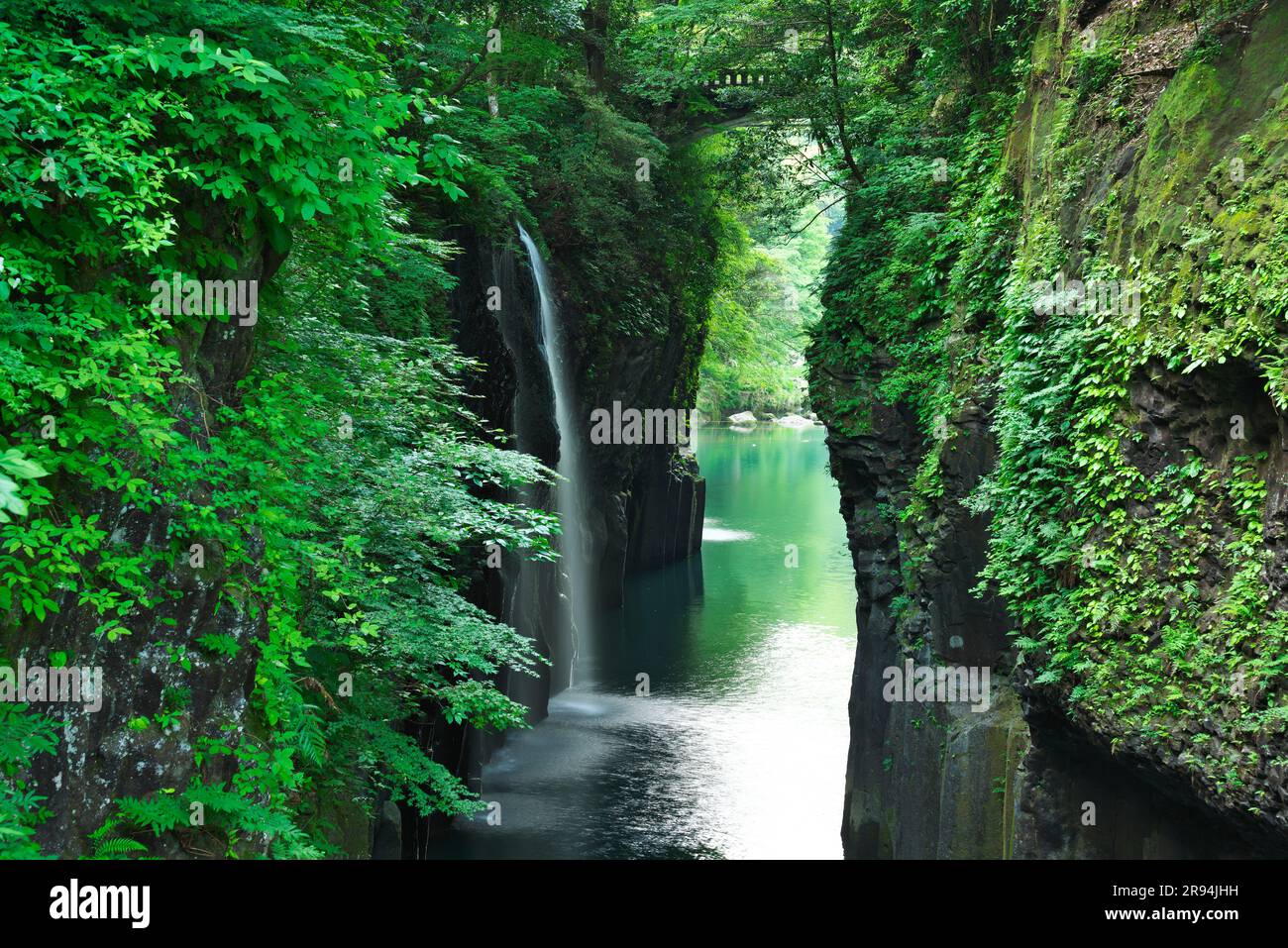 Takachiho Gorge, Manai Waterfall Stock Photo - Alamy
