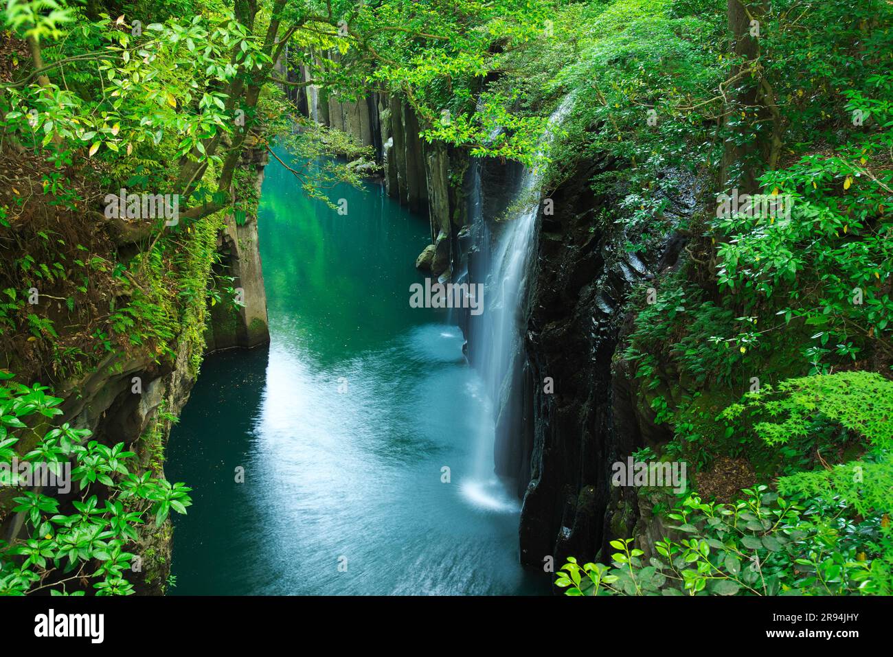 Takachiho Gorge, Manai Waterfall Stock Photo - Alamy