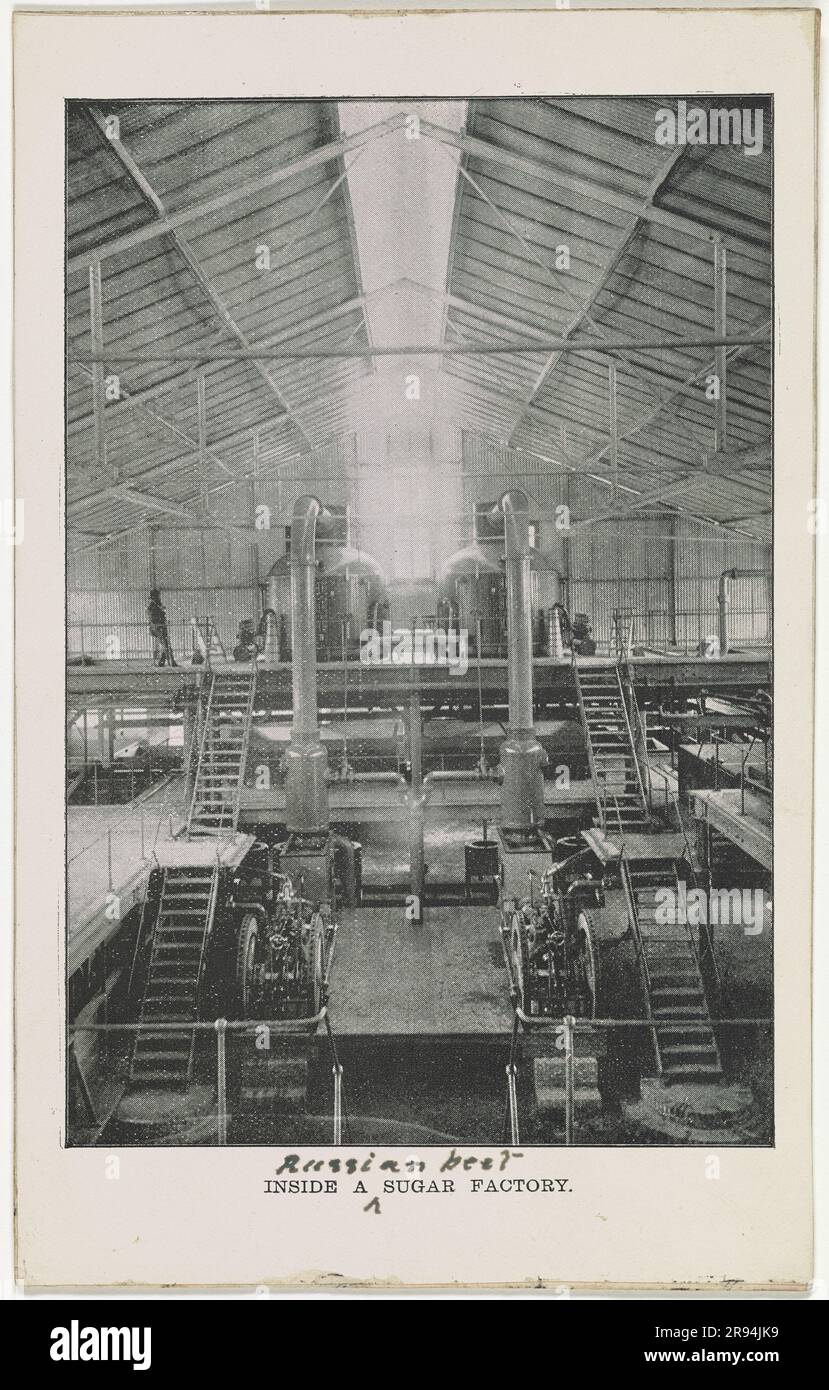 Plate XII, Inside a Russian Beet Sugar Factory Stock Photo - Alamy