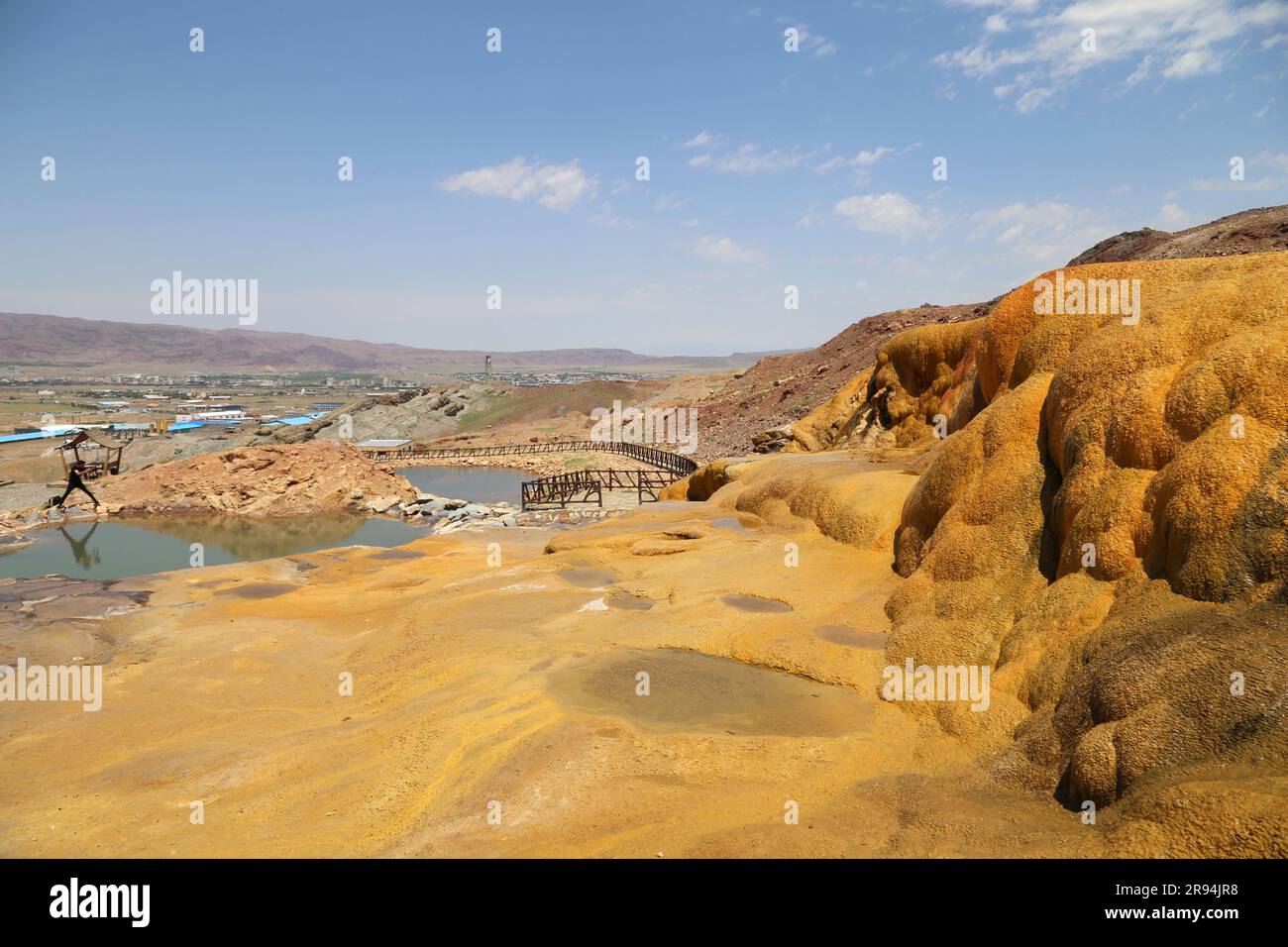 June 22, 2023, Jolfa, East Azerbaijan, Iran: A view of the Aras UNESCO ...